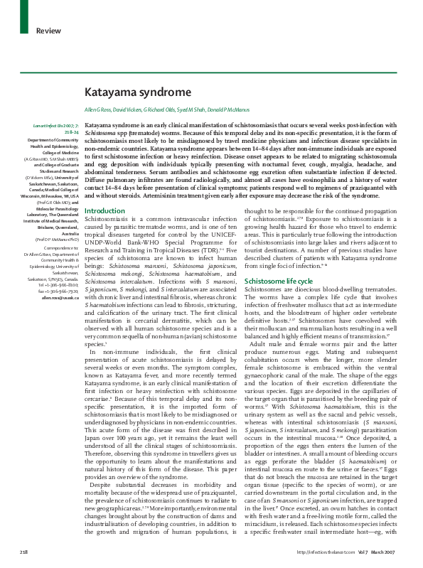 (PDF) Katayama syndrome