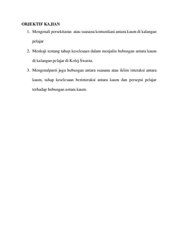 (DOC) OBJEKTIF KAJIAN