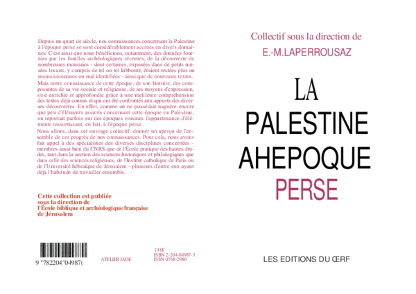 (PDF) L'hébreu postexilique / Post-exilic Biblical Hebrew