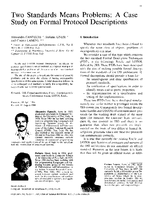 (PDF) Two standards means problems: A case study on formal protocol ...