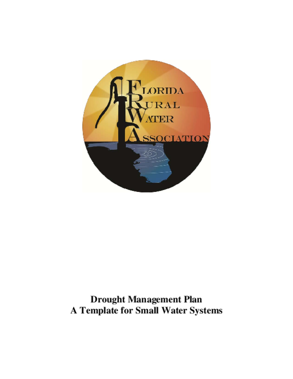 (PDF) Drought Management Plan A Template for Small Water Systems