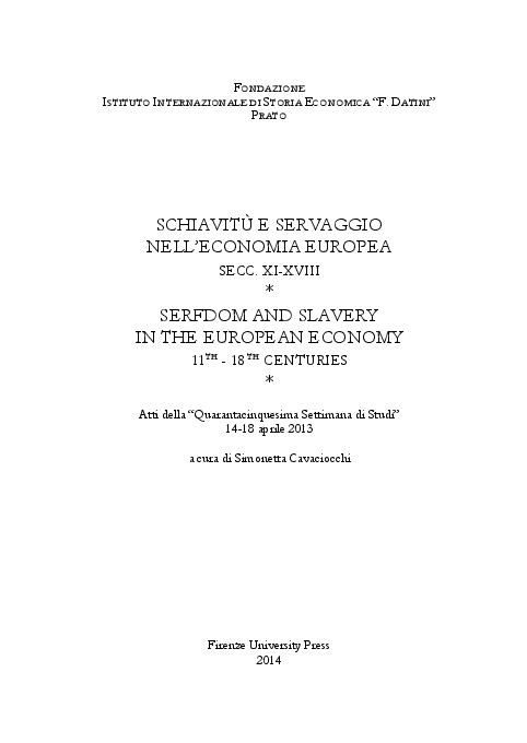 (PDF) Serfdom and Corvée Labour in the Baltic Area 16th-18th Centuries