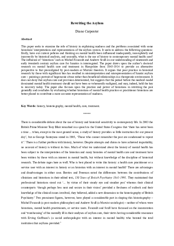 (PDF) Rewriting the Asylum