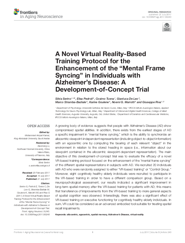 (PDF) A Novel Virtual Reality-Based Training Protocol for the ...