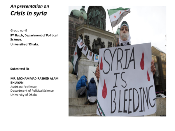 (PPT) Crisis in syria.pptx