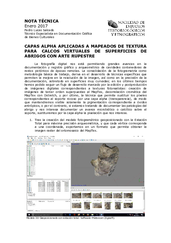 (PDF) NOTA TÉCNICA CAPAS ALPHA APLICADAS A MAPEADOS DE TEXTURA PARA CALCOS VIRTUALES DE ...