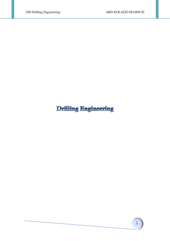 Pdf 200 Drilling Engineering Pdf