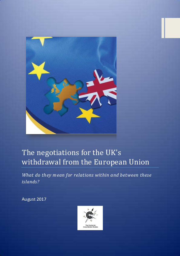 (PDF) The negotiations for the UK's withdrawal from the European Union ...
