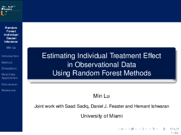 (PDF) JCGS Estimating Individual Treatment Effect in Observational Data Using Random Forest Methods