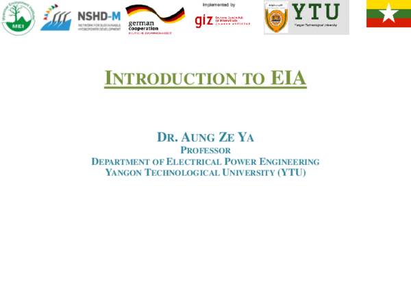Pdf Introduction To Eia