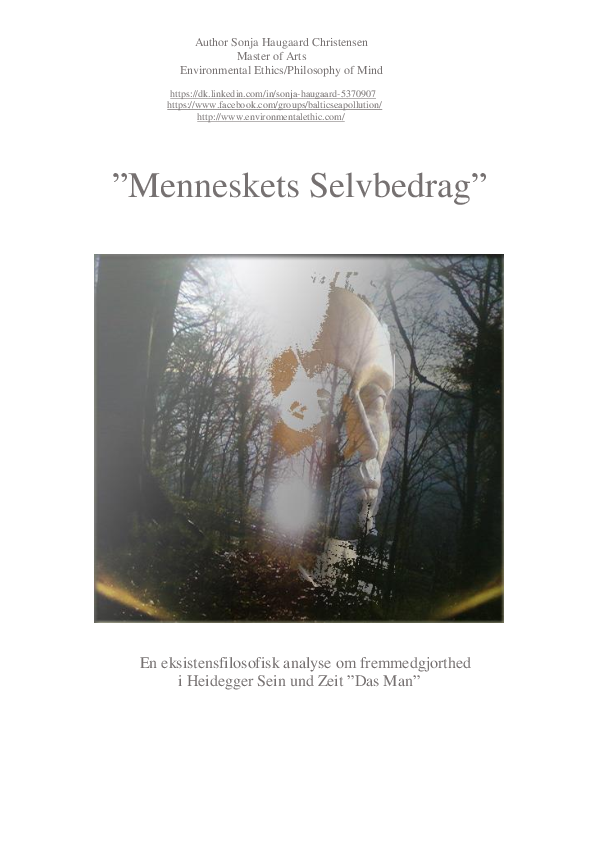(PDF) " Menneskets Selvbedrag " en eksistensfilosofisk analyse af ...