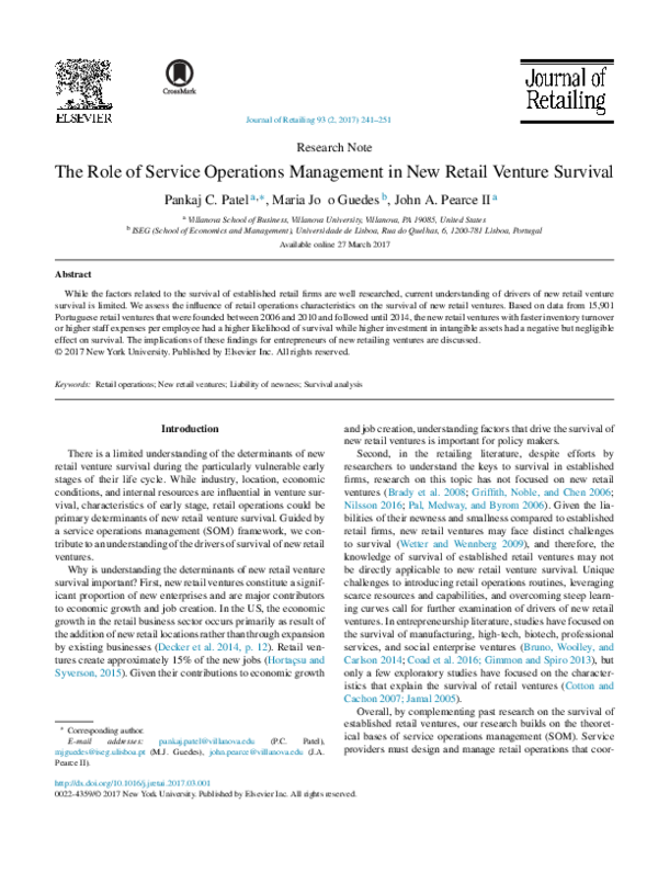 PDF The Role Of Service Operations Management In New Retail Venture Survival Maria Jo o pdf-the-role-of-service-operations-management-in-new-retail-venture-survival-maria-jo-o