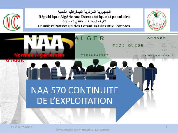 Norme ISA 570, Continuité de l exploitation