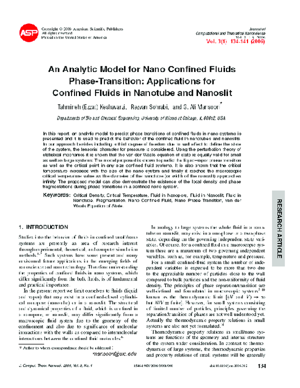 (PDF) Nano-Confined Fluid Phase Transition | G.Ali Mansoori - Academia.edu