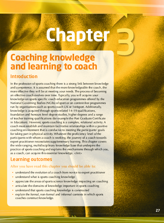 (PDF) Coaching knowledge and learning to coach