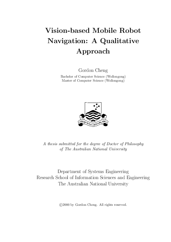 (PDF) Vision-based Mobile Robot Navigation: A Qualitative Approach