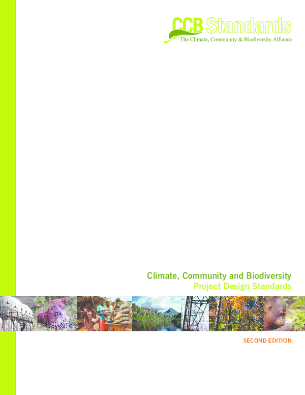 (PDF) Climate, community and biodiversity project design standards