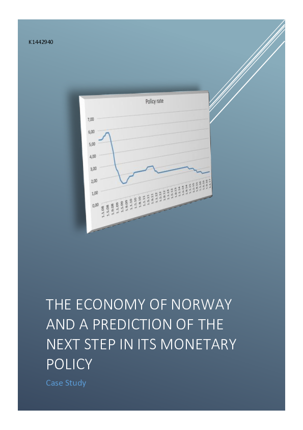 (PDF) THE ECONOMY OF NORWAY AND A PREDICTION OF THE NEXT STEP IN ITS ...