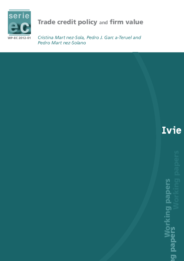 (PDF) Trade credit policy and firm value