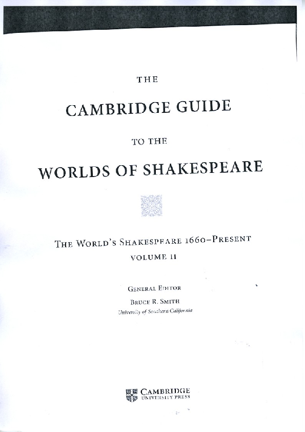 (PDF) Shakespeare's The Tempest act 4 scene 1