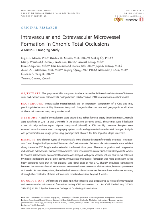 (PDF) Intravascular and Extravascular Microvessel Formation in Chronic ...