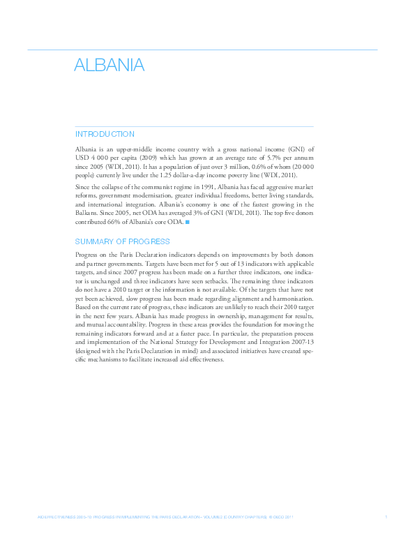 (PDF) Survey on Aid Effectiveness 2005-2010 Progress in implementing ...