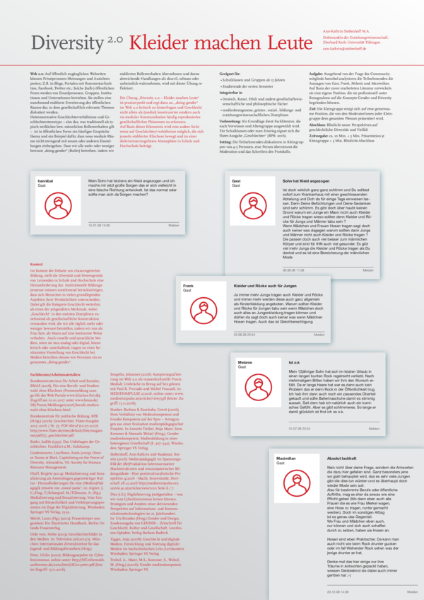 (PDF) Übung: "Doing Gender" im Web 2.0. Mediale (Re-)Konstruktion von Geschlecht analysieren