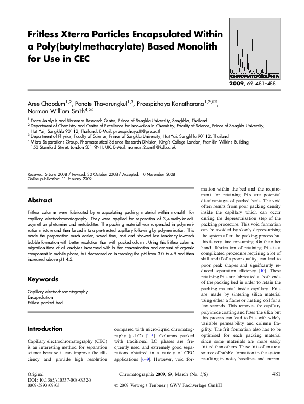 (PDF) Fritless Xterra Particles Encapsulated Within a Poly ...