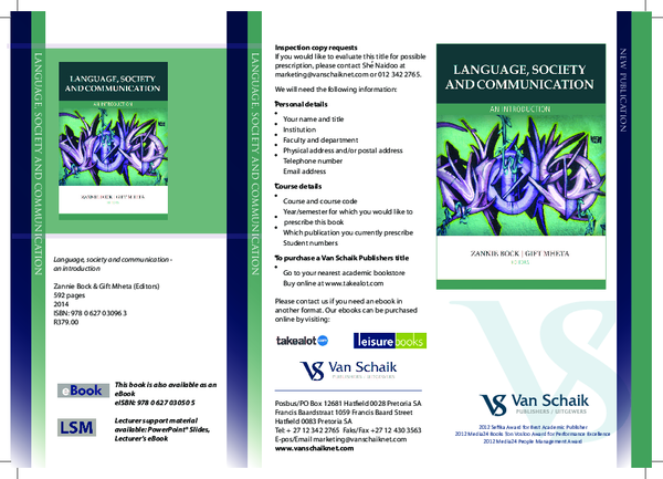 (PDF) Language, Society and Communication: An Introduction