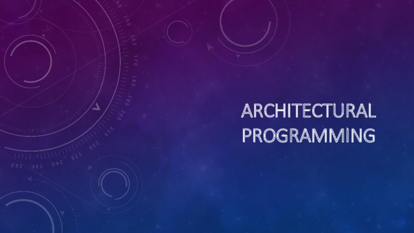 (PPT) ARCHITECTURAL PROGRAMMING