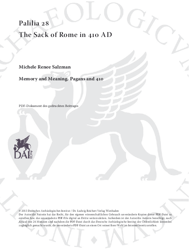 (PDF) The Sack of Rome in AD