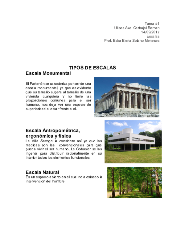 (PDF) Tarea #1 TIPOS DE ESCALAS