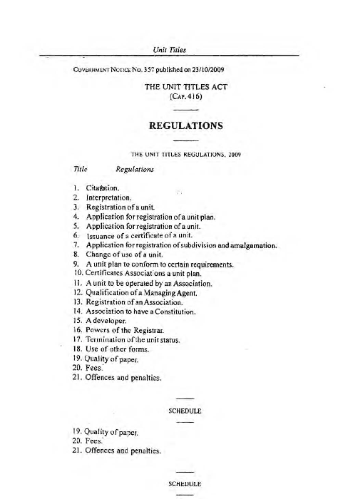 (PDF) THE UNIT TITLES ACT