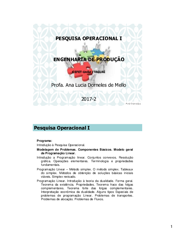 (PDF) PESQUISA OPERACIONAL I