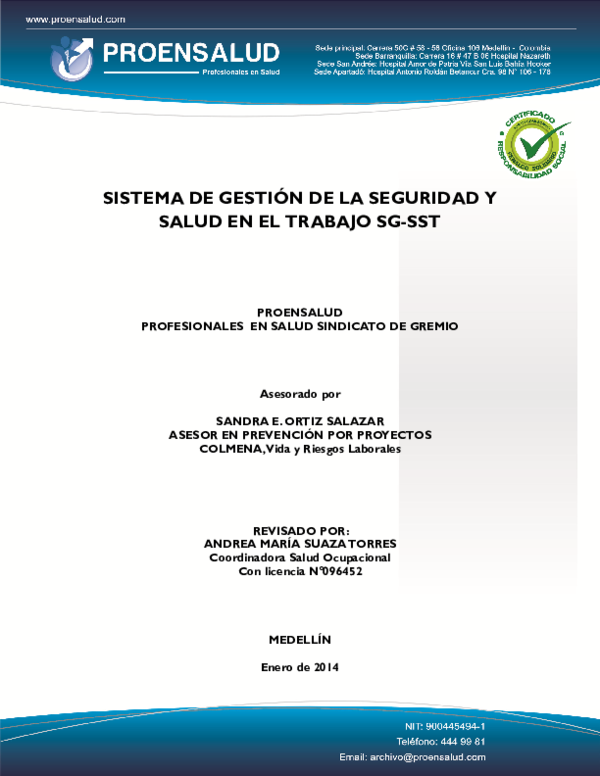 (PDF) Modelo sg-sst