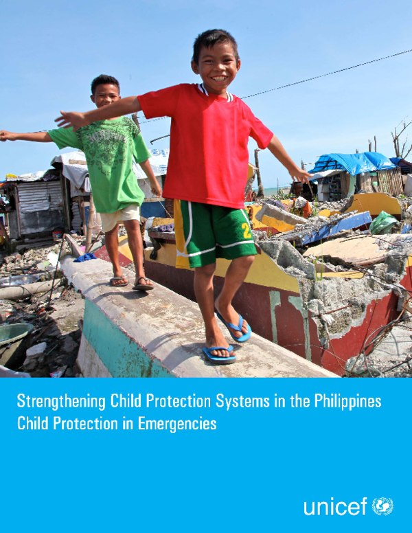 (PDF) Strengthening-child protection systems in the philippines haiyan