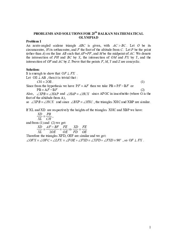 (PDF) PROBLEMS AND SOLUTIONS FOR 25 th BALKAN MATHEMATICAL OLYMPIAD ...