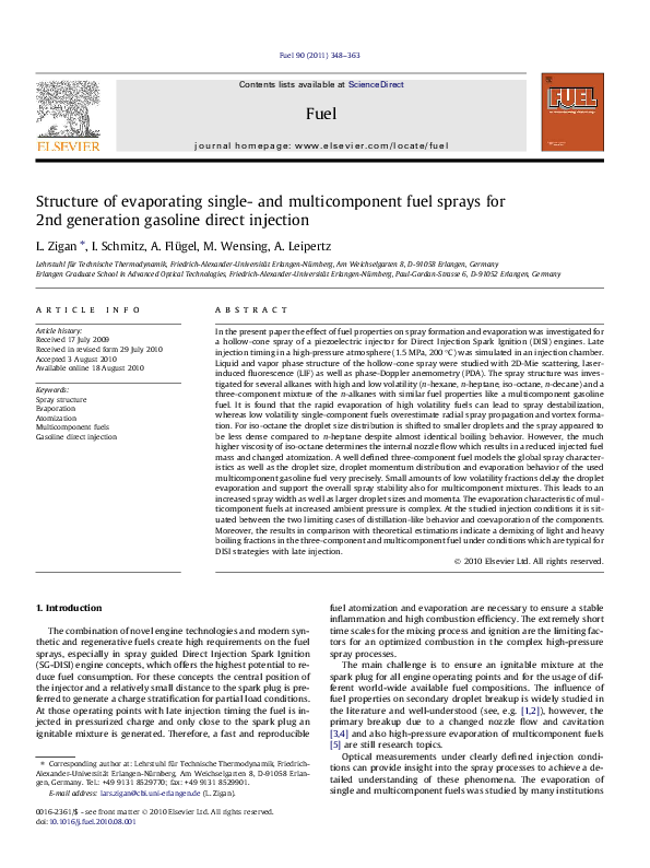 (PDF) Visualization and analysis of the gasohol blends fuel spray ...