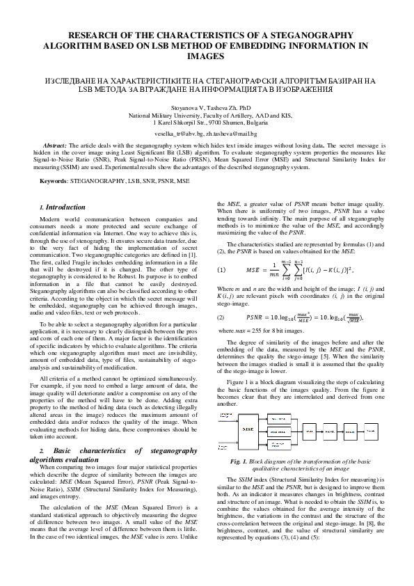 (DOC) Research of the Characteristics of a steganography algorithm ...