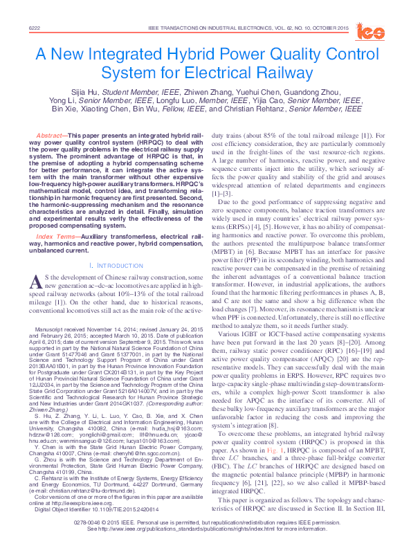 (PDF) A New Integrated Hybrid Power Quality Control System for ...