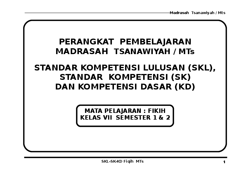 (DOC) STANDAR KOMPETENSI LULUSAN (SKL), STANDAR KOMPETENSI (SK) DAN ...