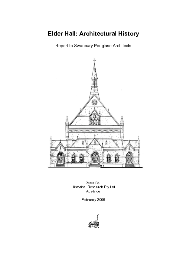 (PDF) Elder Hall: Architectural History