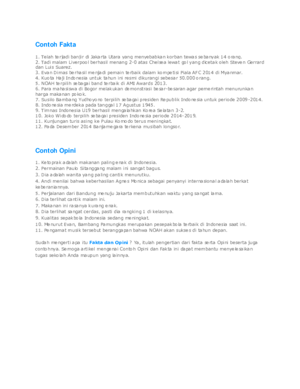 (DOC) Contoh Fakta | adam elmadani - Academia.edu