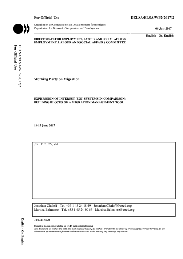 (DOC) EXPRESSION OF INTEREST (EOI) SYSTEMS IN COMPARISON: BUILDING ...