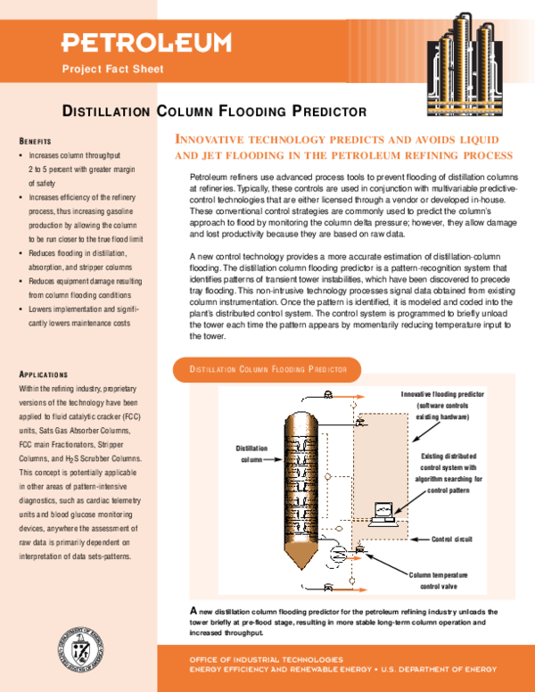 (PDF) DISTILLATION COLUMN FLOODING PREDICTOR INNOVATIVE TECHNOLOGY ...