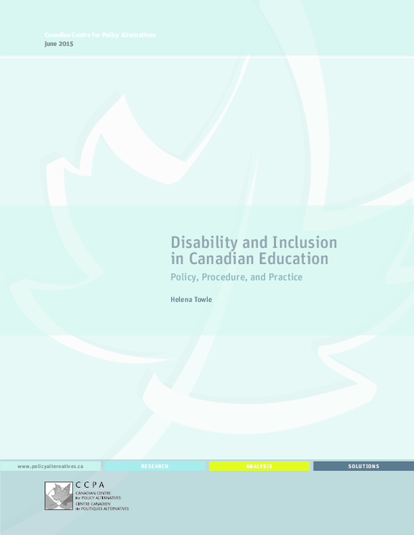 (PDF) Disability and Inclusion in Canadian Education Policy, Procedure ...