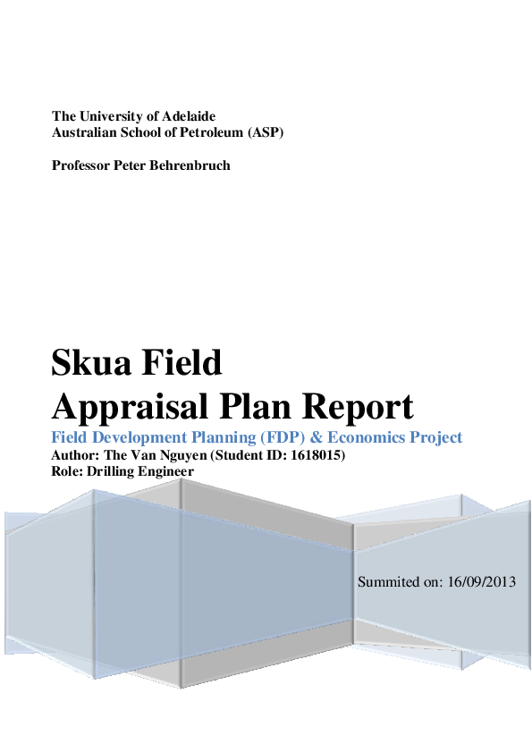 (PDF) The University of Adelaide Australian School of Petroleum (ASP ...