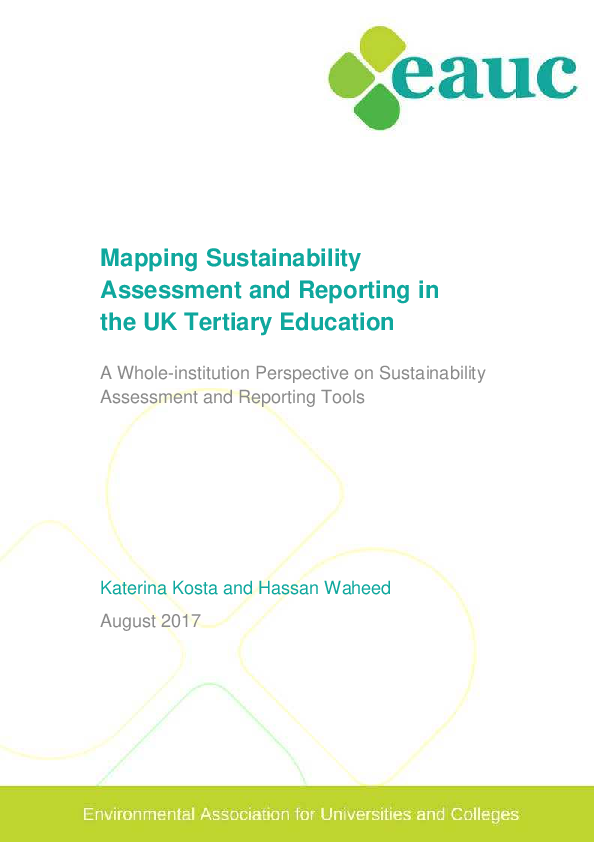 (PDF) Mapping sustainability assessment and reporting in the UK ...