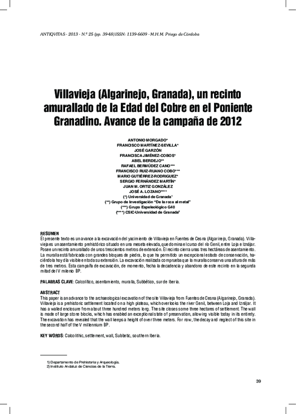 (PDF) El poblado de la Edad del Cobre de Valencina de la Concepción ...