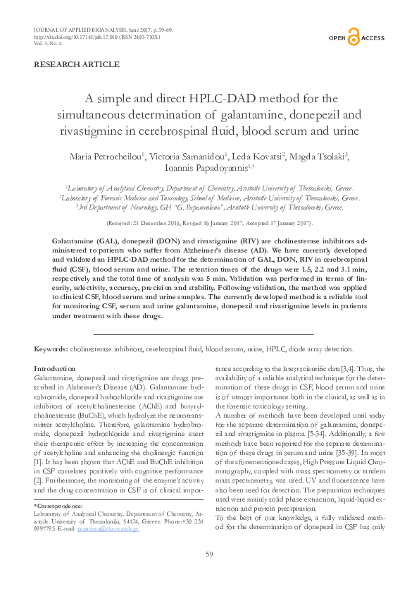 (PDF) A simple and direct HPLC-DAD method for the simultaneous ...